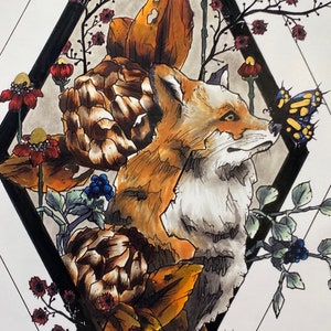 Little Fox Print - Etsy