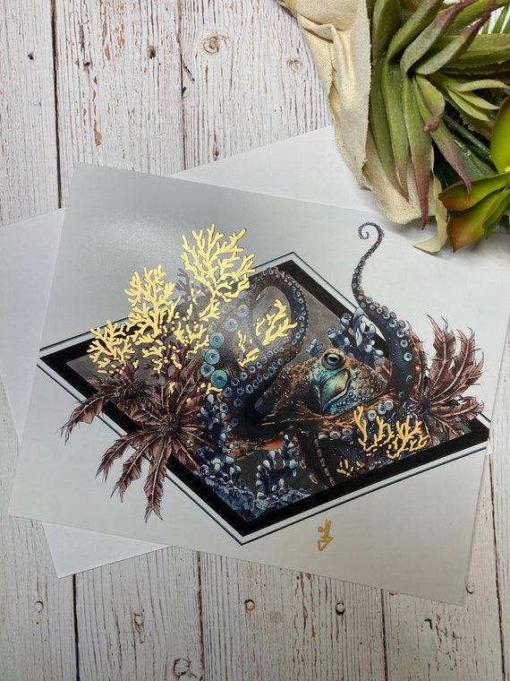 Small Mr. Octopus Print | Etsy