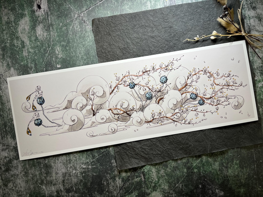 Nesting in Nimbus Print - Etsy