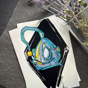 POSCA Anglerfish Print - Etsy