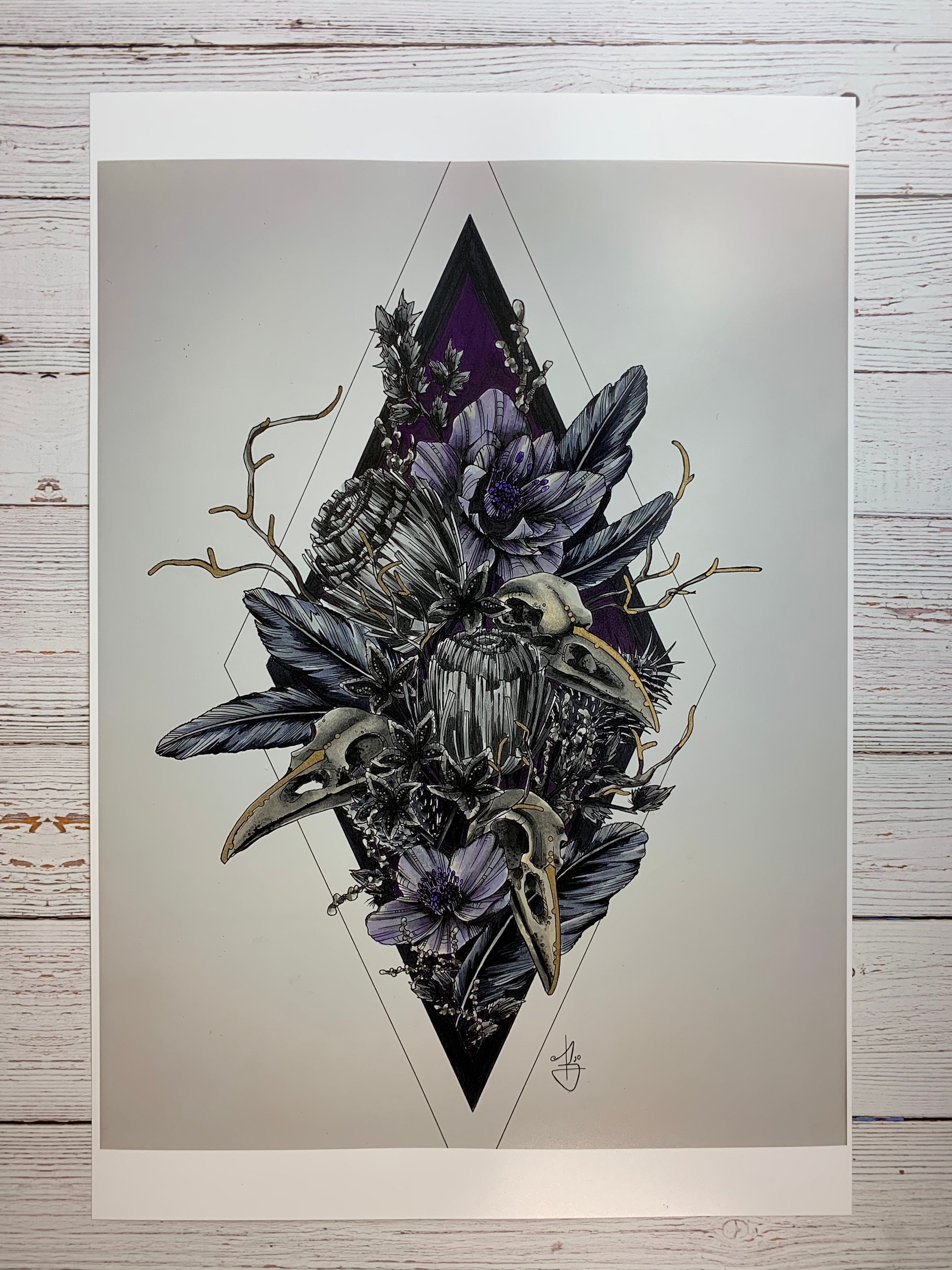 A Midnight Dreary Large Print - Etsy