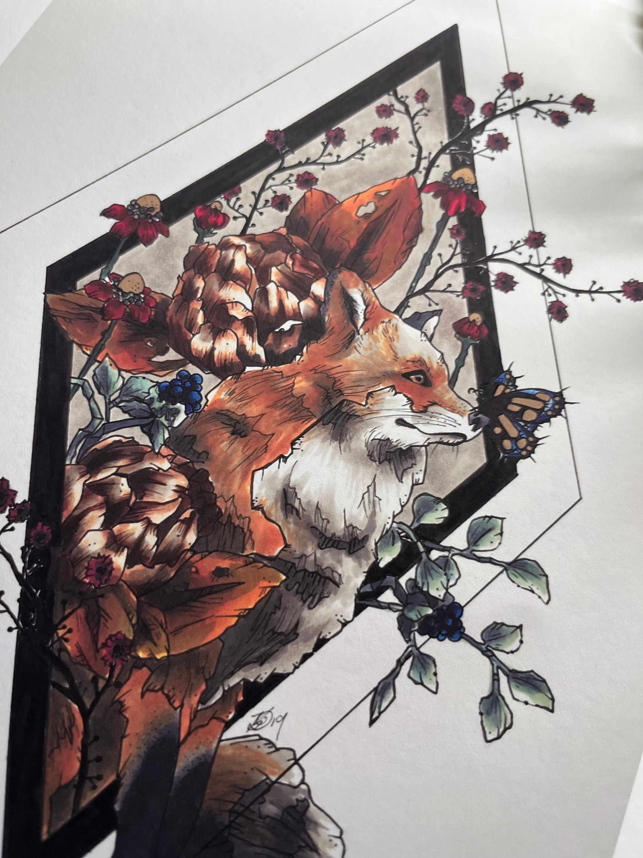 Little Fox Matte Print - Etsy