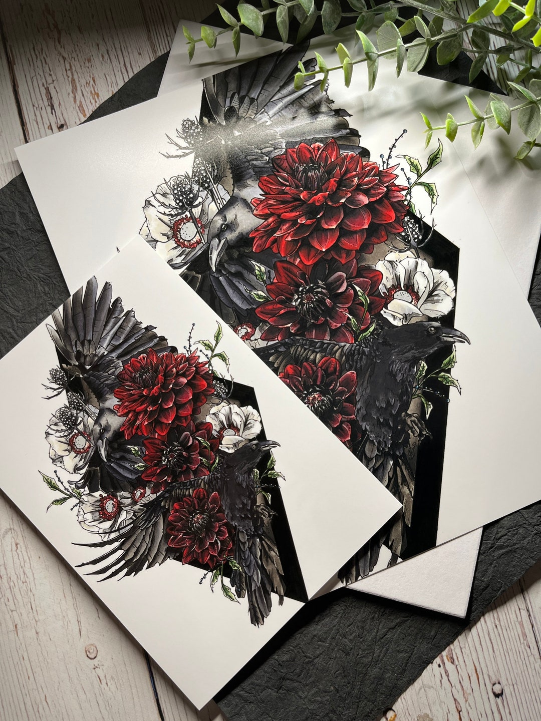 Black Birds Small Print - Etsy