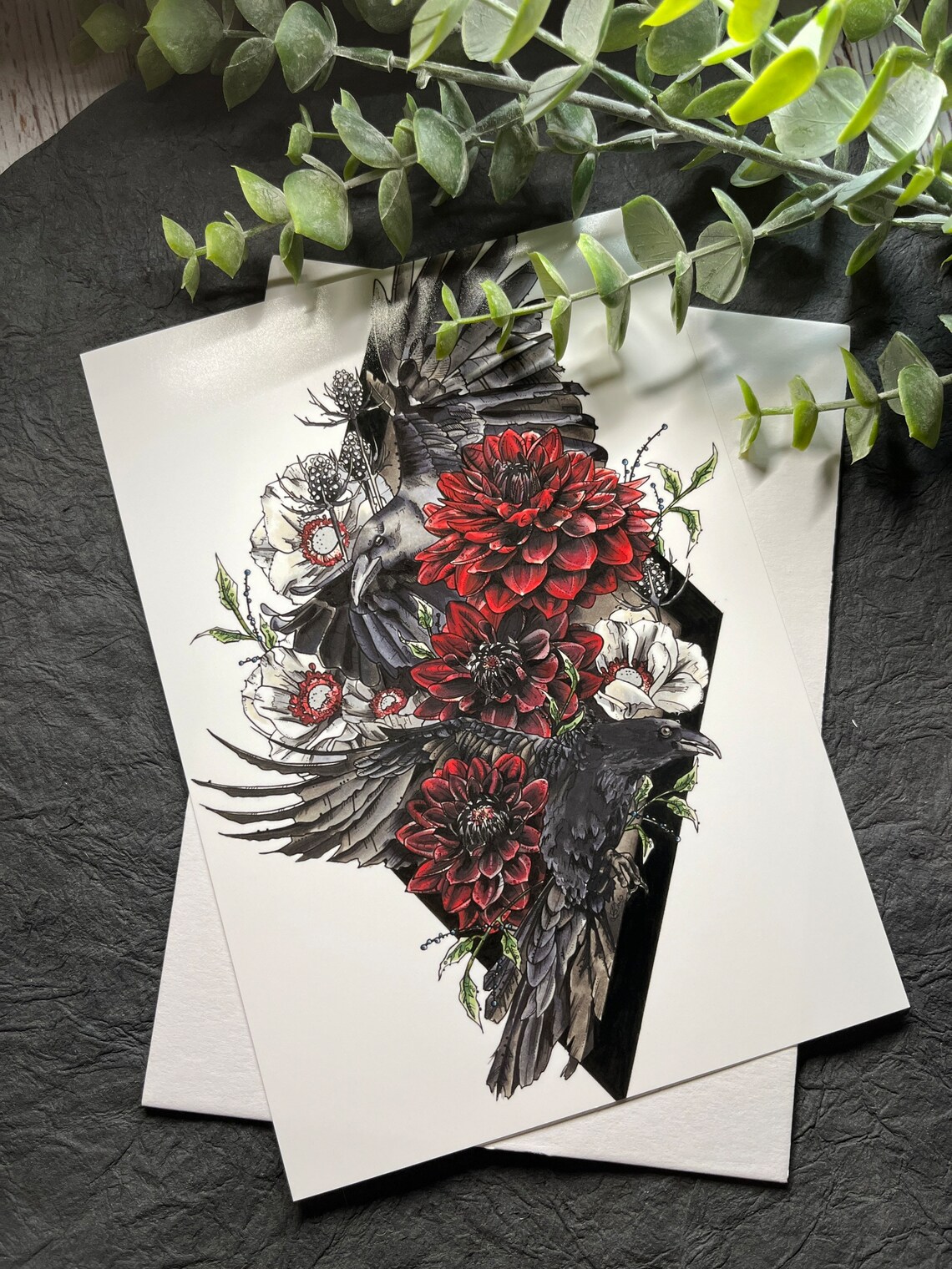 Black Birds Small Print - Etsy