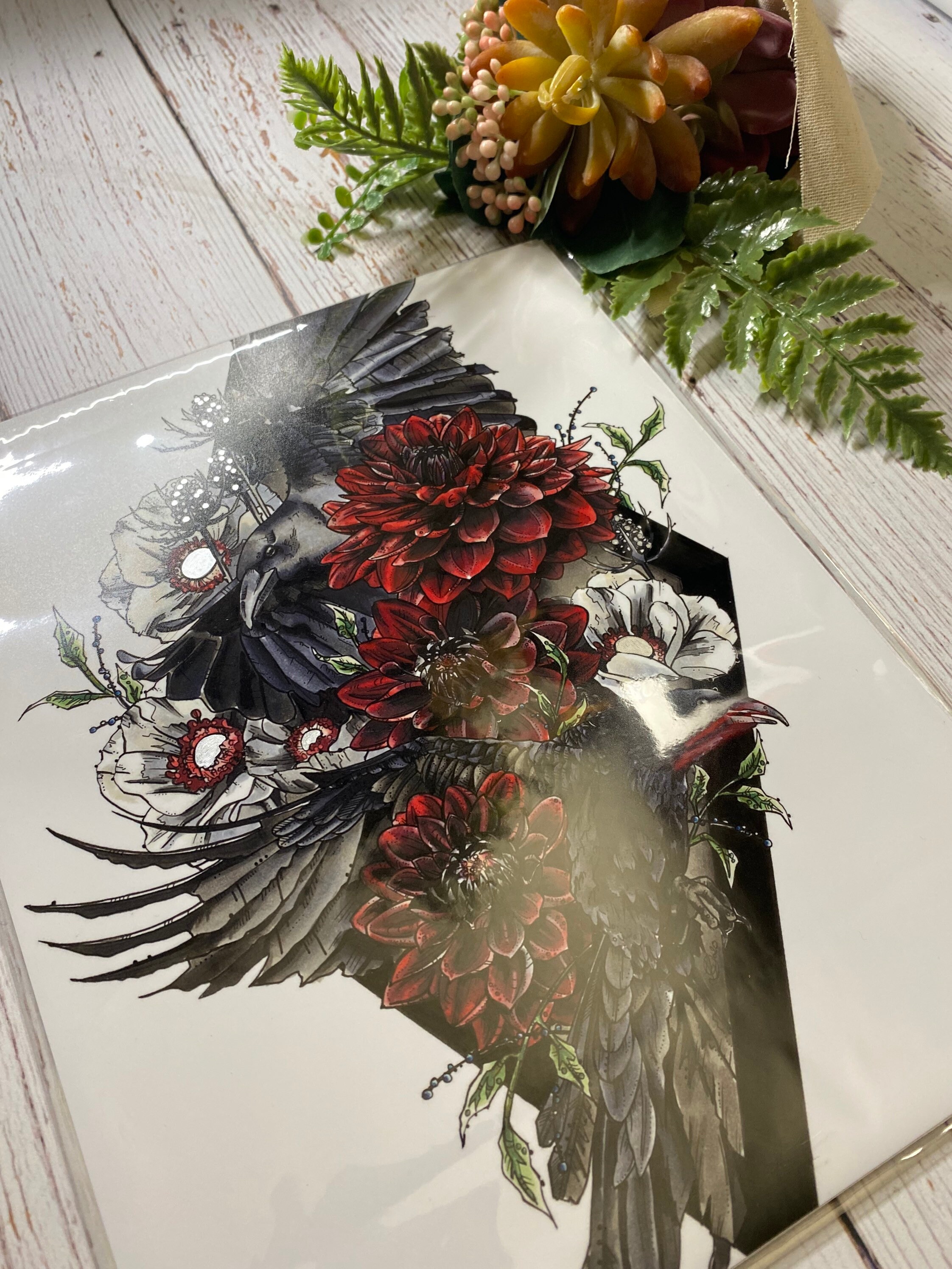 Black Birds Small Print - Etsy