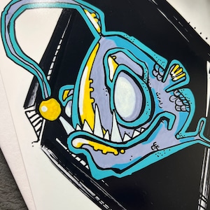 POSCA Anglerfish Print - Etsy