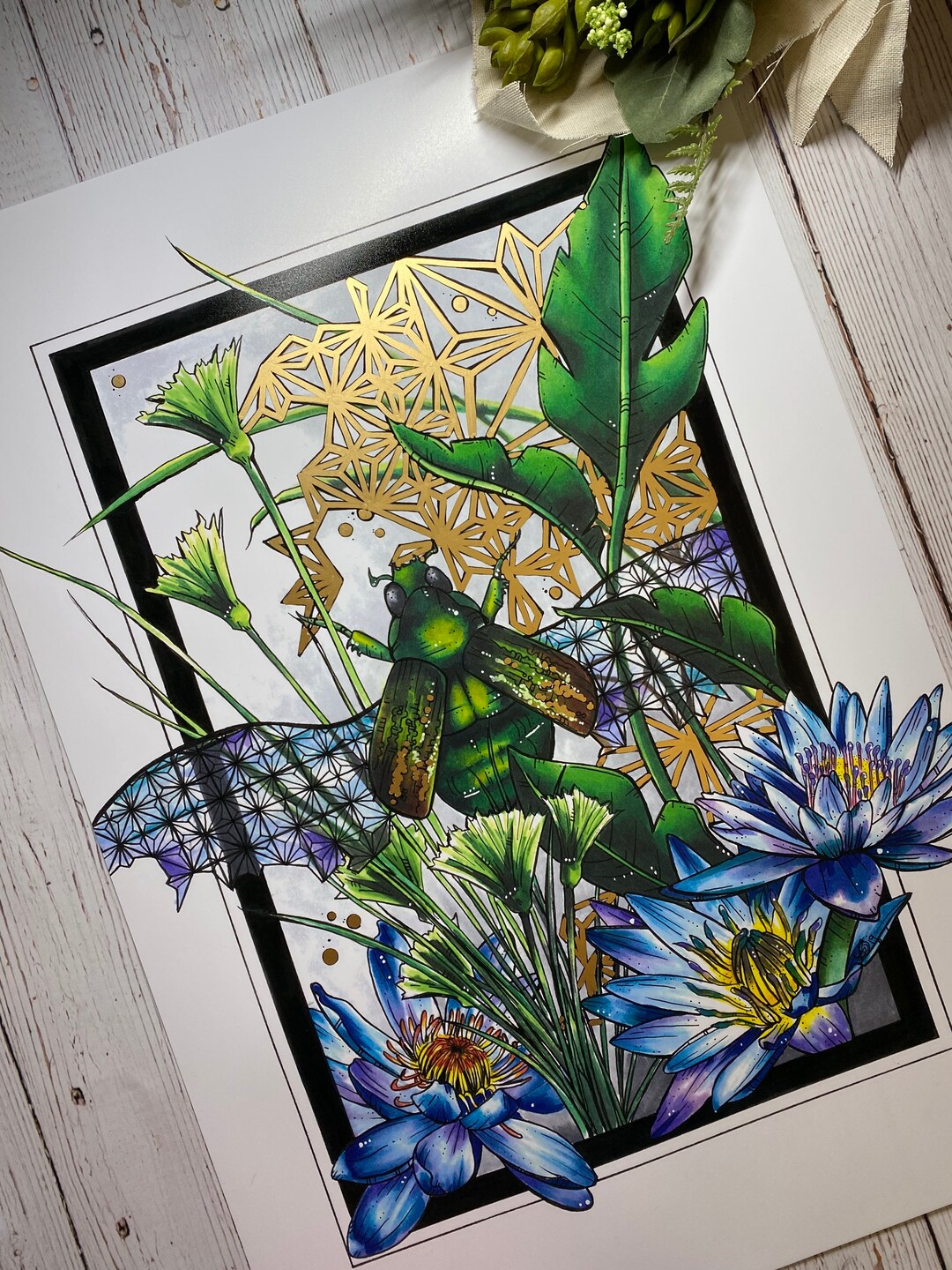 Scarab Large Print - Etsy