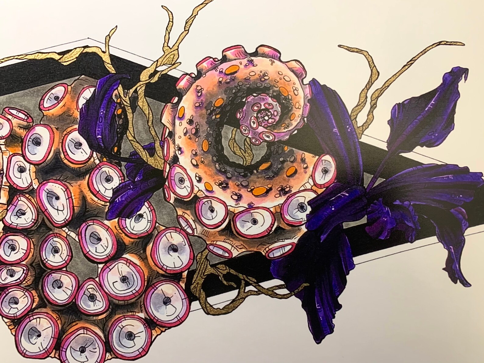 Sunset Octopus - Etsy