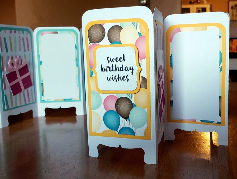 Stationary Happy Birthday Display Card Screen Card - Etsy