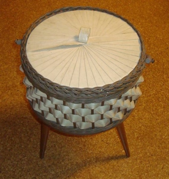 Sewing Box Slightly Shabby 60s or 70s Reduced Price - Etsy