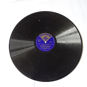 Shellac Record Telefunken Vintage 08 - Etsy