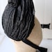 Antique Victorian Crepe Silk Black Mourning Bonnet Hat, Child or Adult ...
