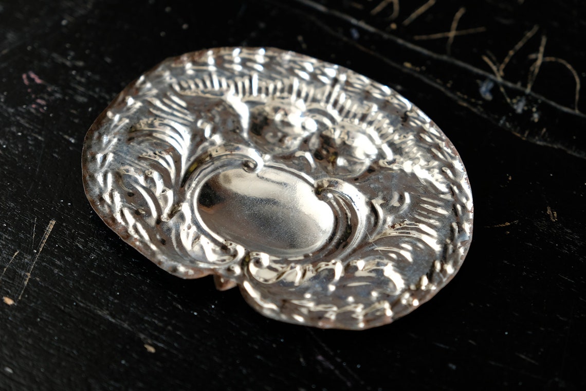 Rare Antique Victorian Pressed Tin Coffin Plaque or Casket Plate ...