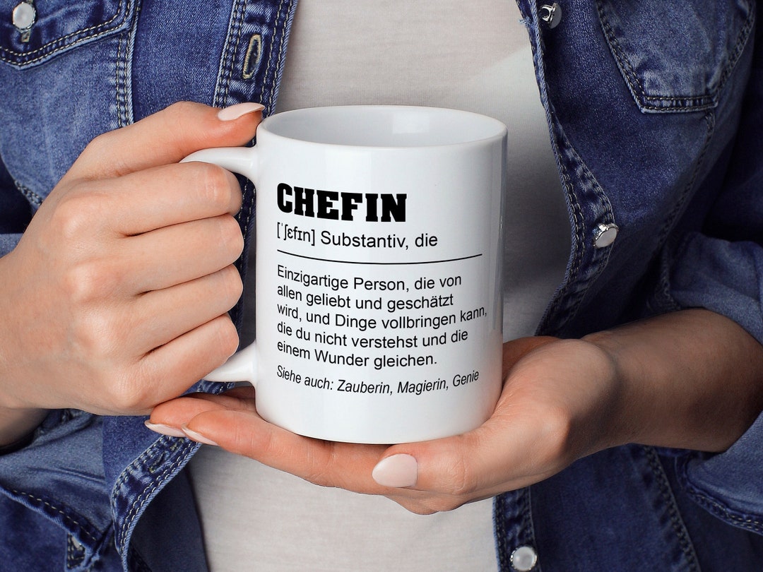 Tasse Chefin mit lustiger Definition - Geschenk Vorgesetzte ...
