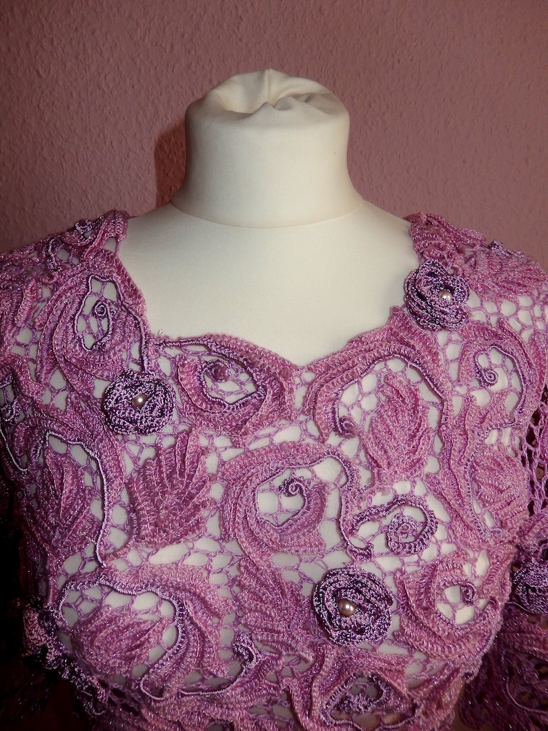 Irish Crochet Sweater Crochet Size 34-46 - Etsy