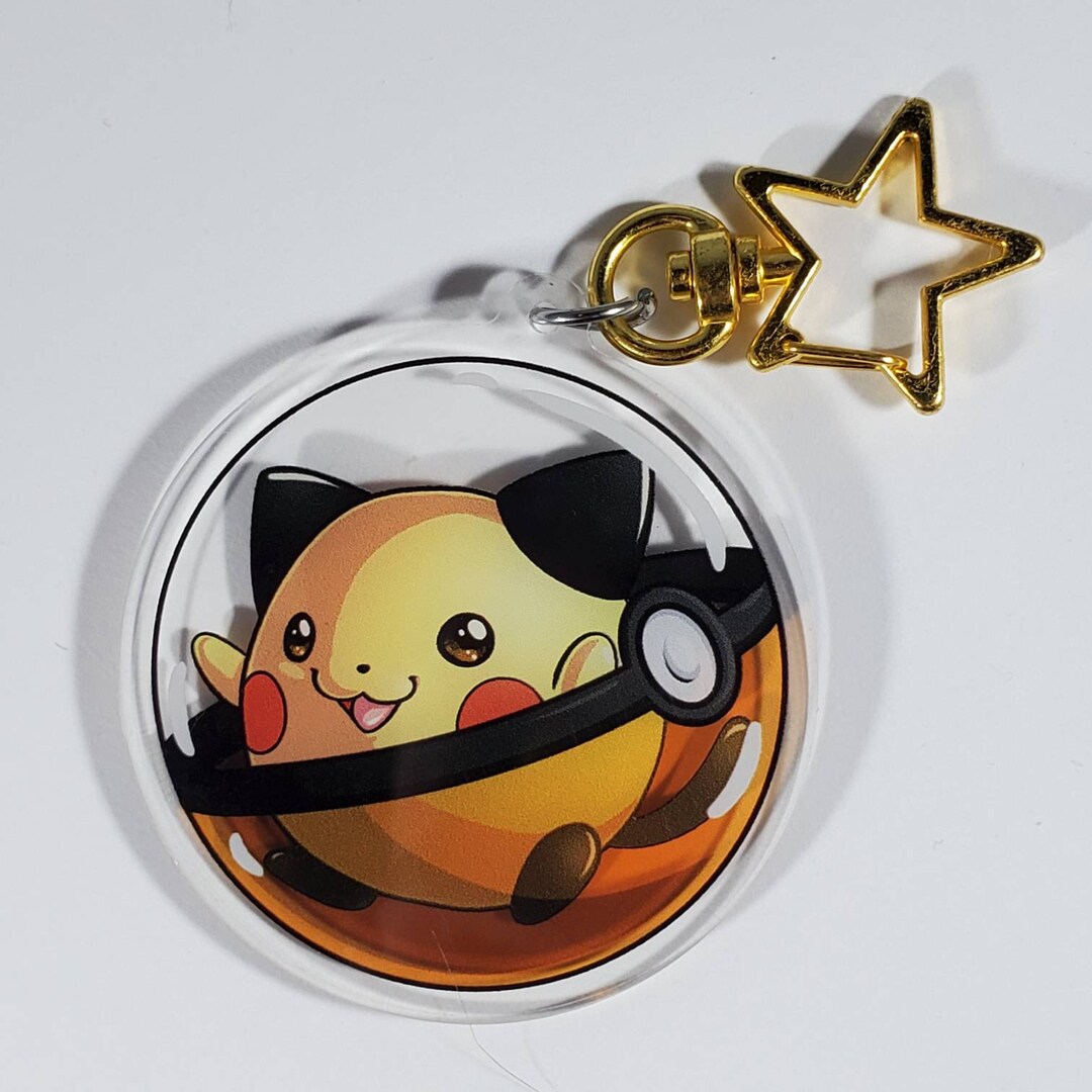 Pokemon 1997 Gold Silver Beta Pichu Clear Acrylic 2 Inch Charm - Etsy