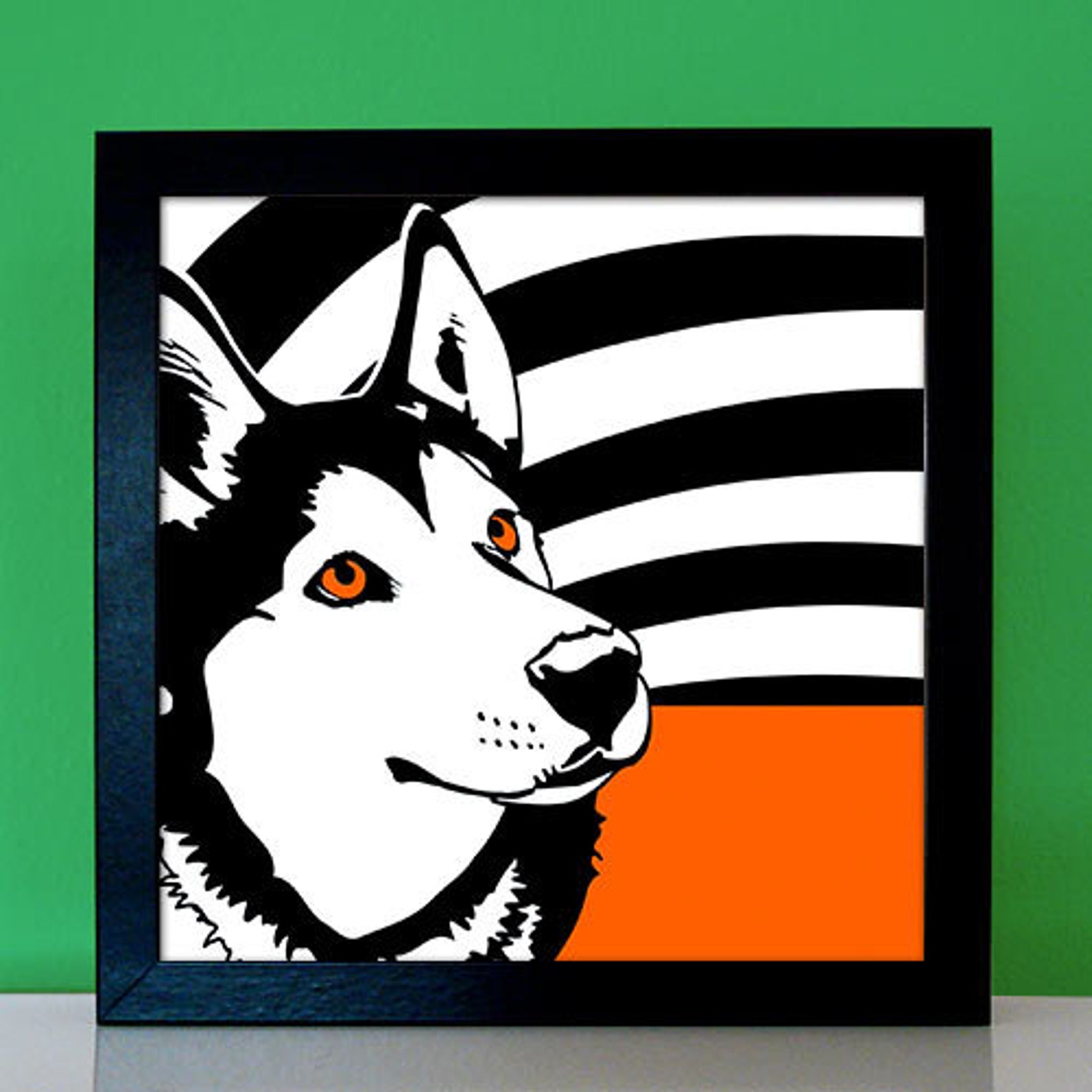 Siberian Husky Pop Art pictures dog in retro style of the 60s | Etsy