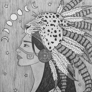 Mayan Princess Drawing