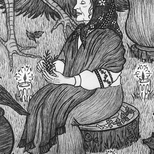 Baba Yaga, Harbinger of Transformation 8x10 Slavic Folklore Ukrainian ...
