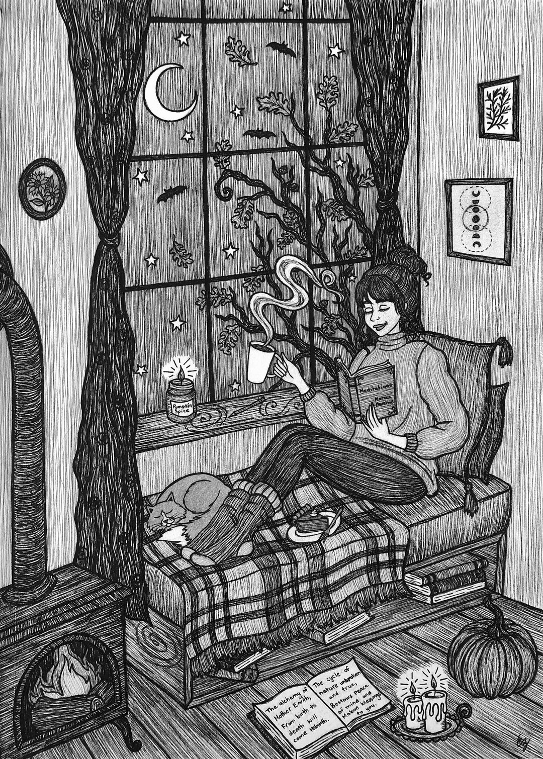 Mabon's Healing 8x10 Autumn Equinox Introspection Rest Reflection Peace ...