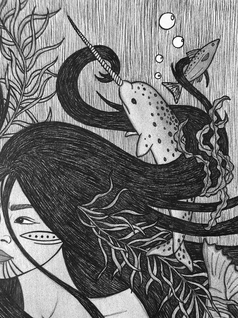 Sedna Mother of the Deep 8x10 Inuit Inuk Goddess Mythology - Etsy