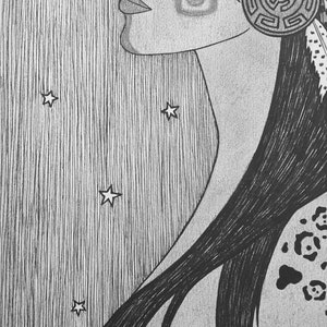 Ix Chel Protector of Women 8x10 Mayan Latina Indigenous Moon Jaguar ...