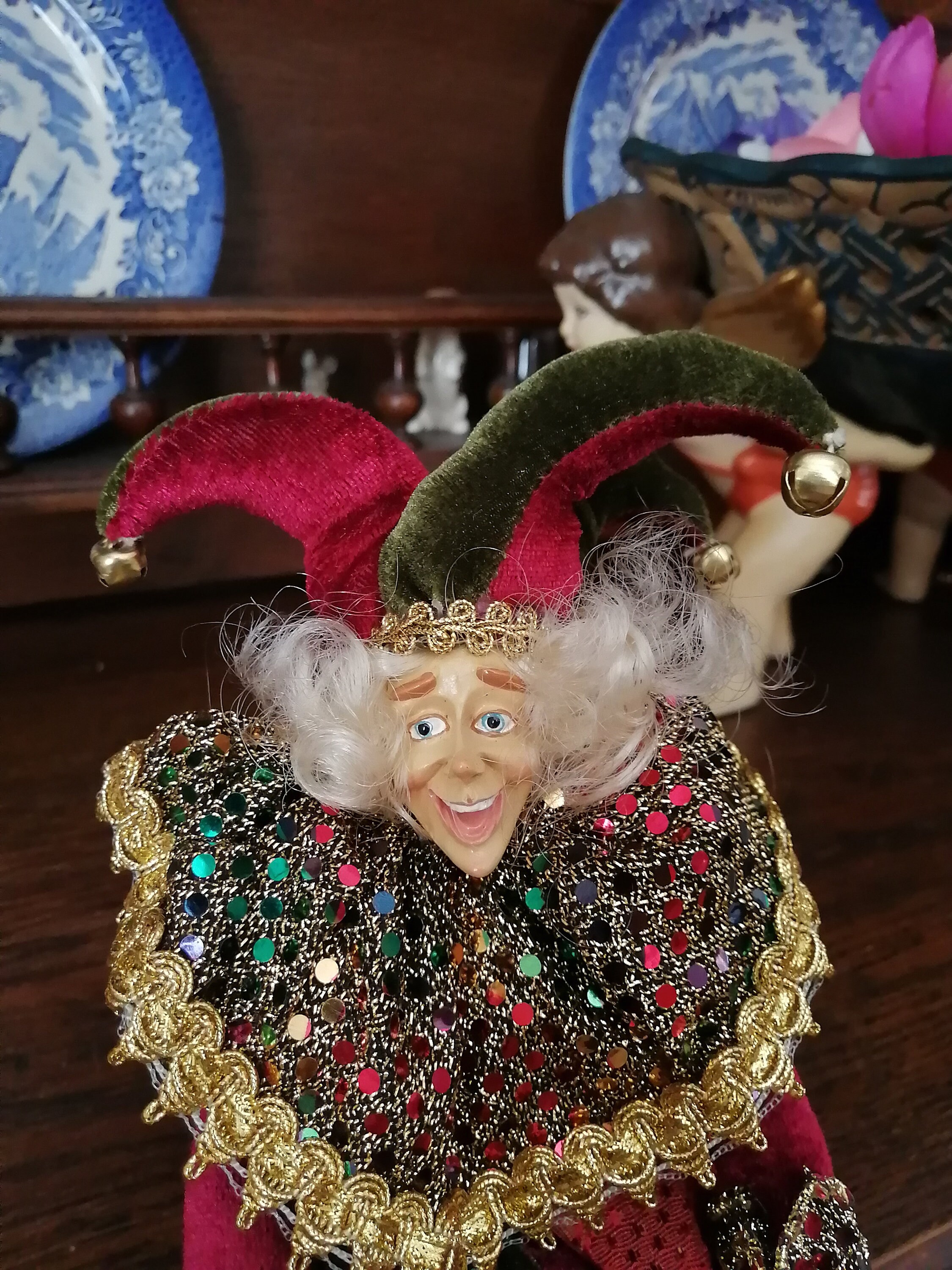 Vintage Sequin Elf Figurine, Christmas Decor, Holiday Character - Etsy