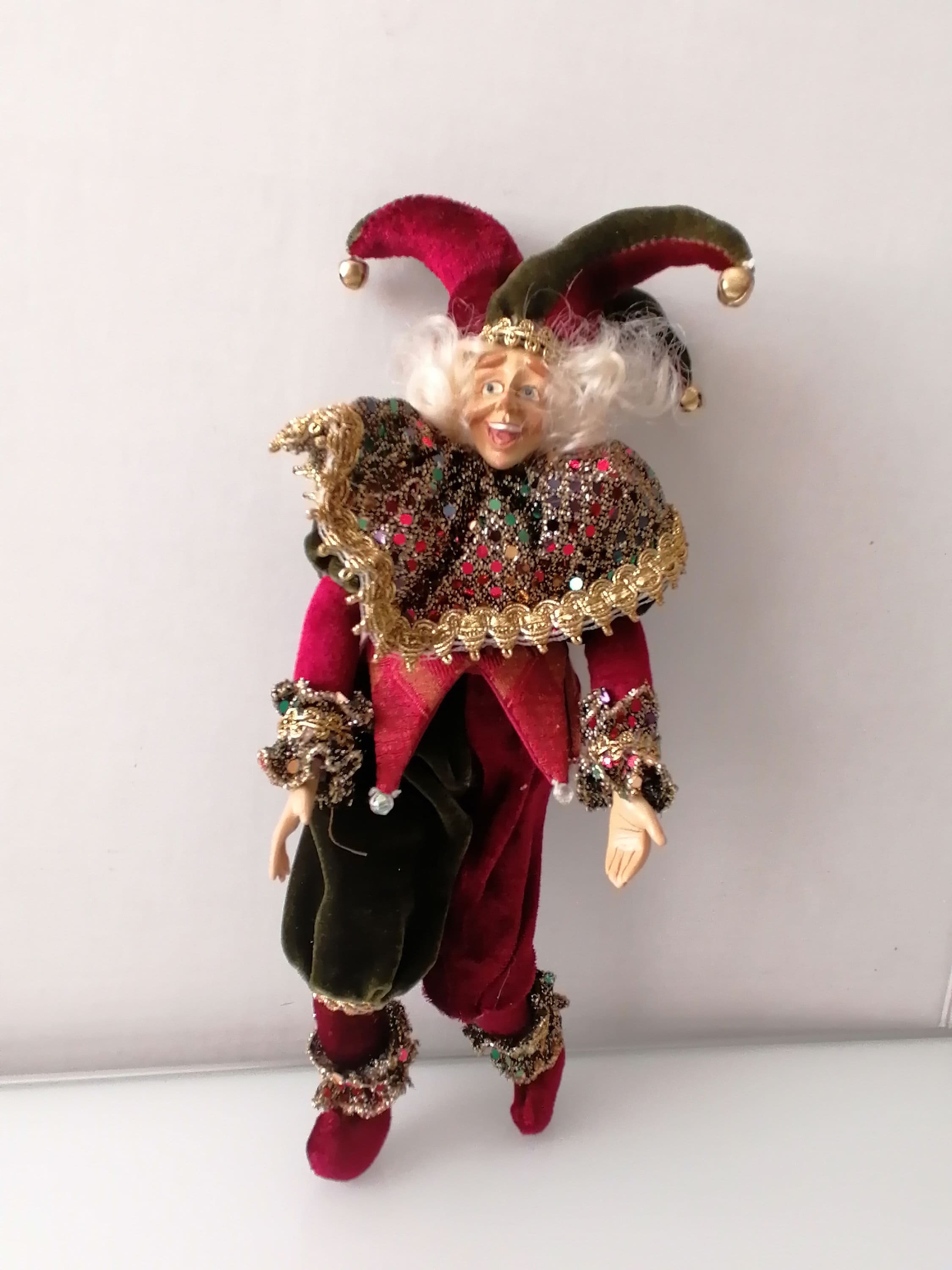 Vintage Sequin Elf Figurine, Christmas Decor, Holiday Character - Etsy