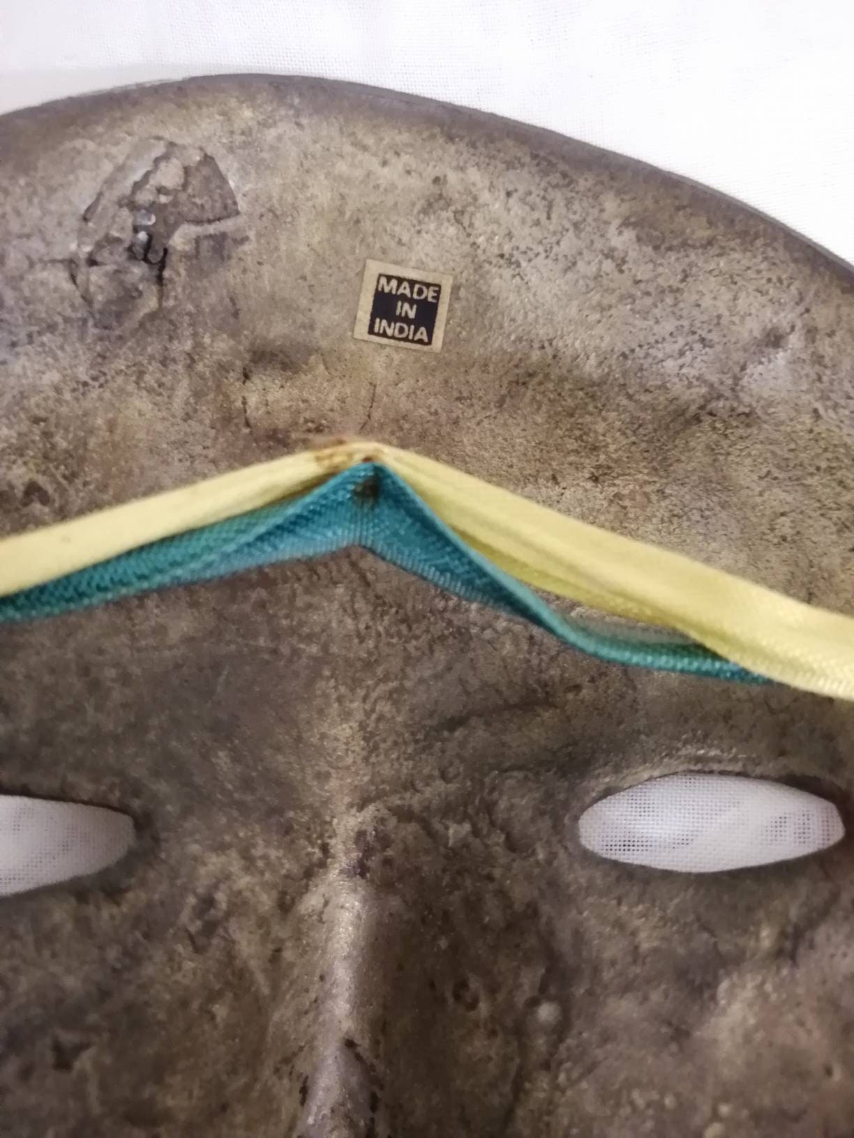 Vintage Solid Brass Decorative Mask Made in India Two-Toned - Etsy België