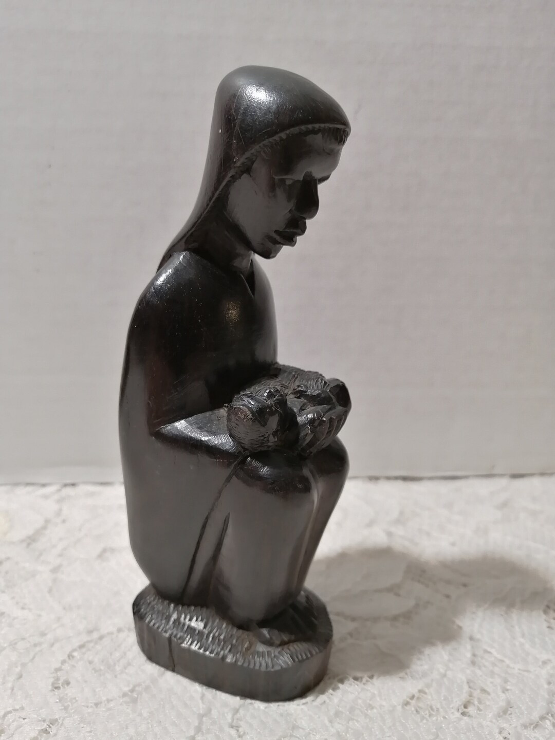 Vintage African Wood Sculpture, Woman and Child, Fertility Statue - Etsy