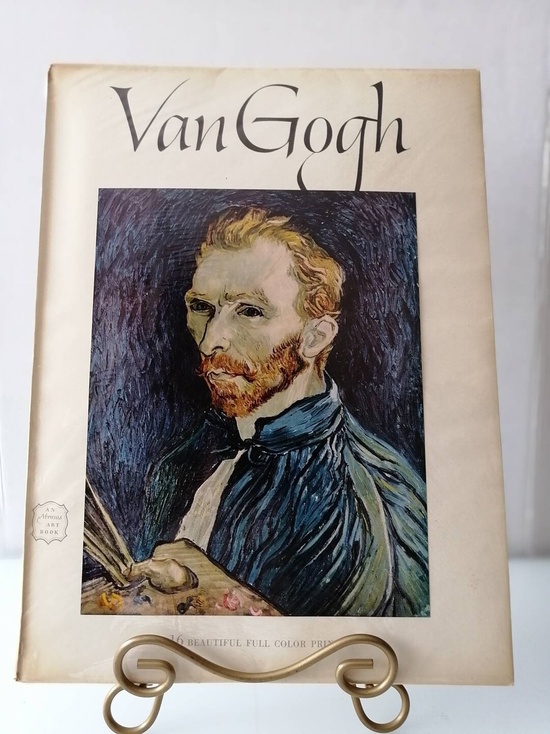 VAN GOGH Paintings Art Book, 16 Set Colorful Prints 1952, Vintage Mid ...