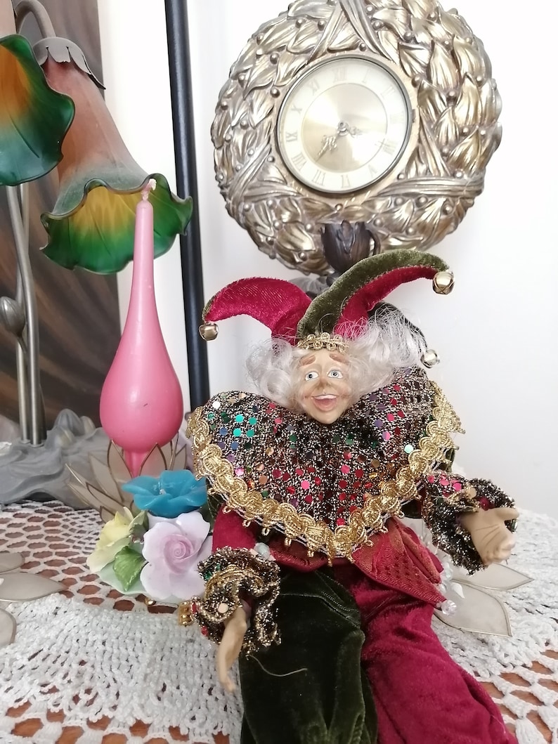 Vintage Sequin Elf Figurine, Christmas Decor, Holiday Character - Etsy