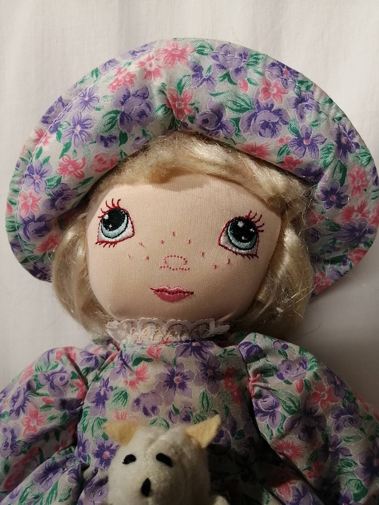 Fabric Doll Mary Had A Little Lamb Doll - Etsy België