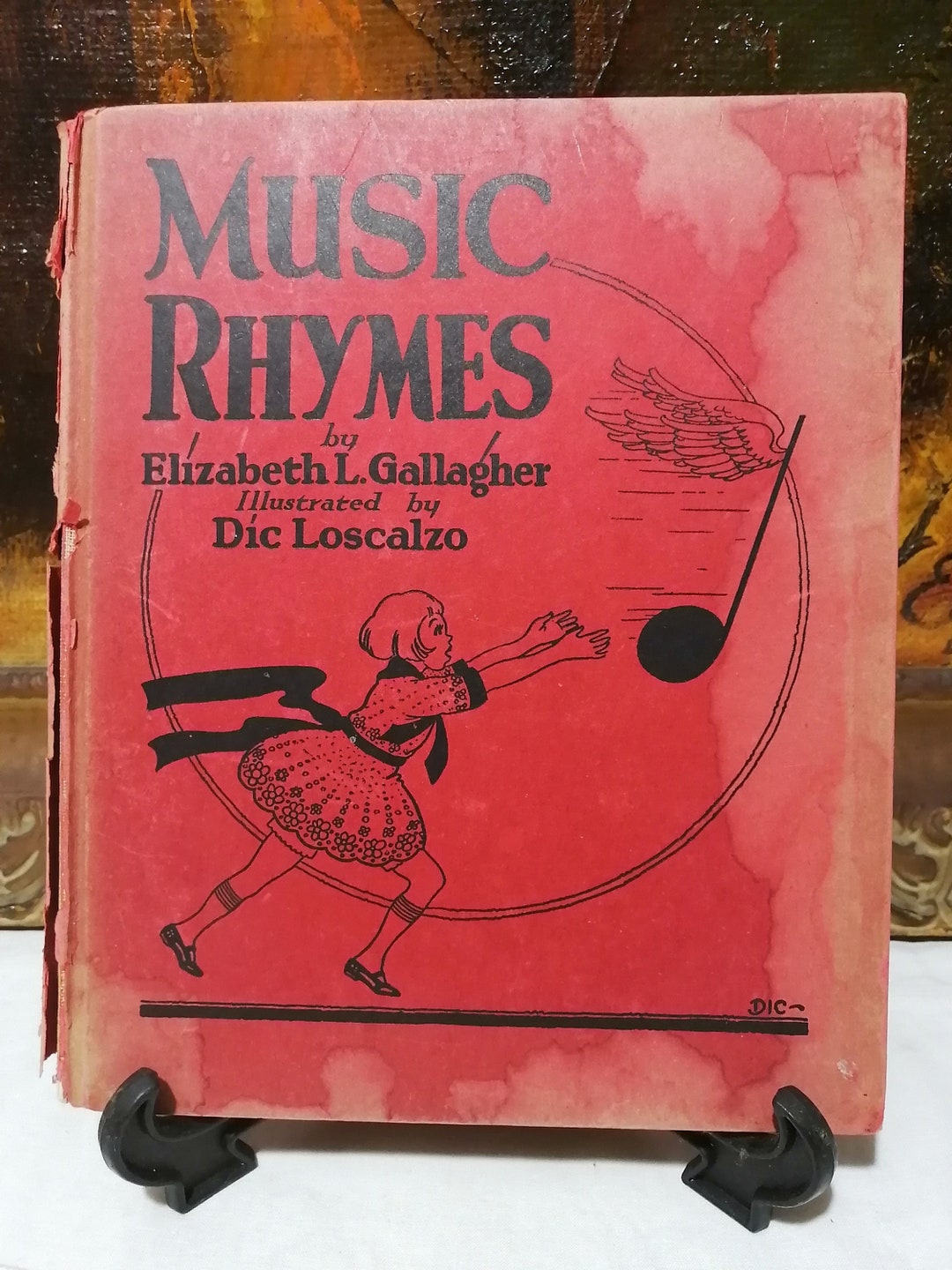 Music Rhymes Book by Elizabeth Gallagher, 1927, Vintage Books, Music ...