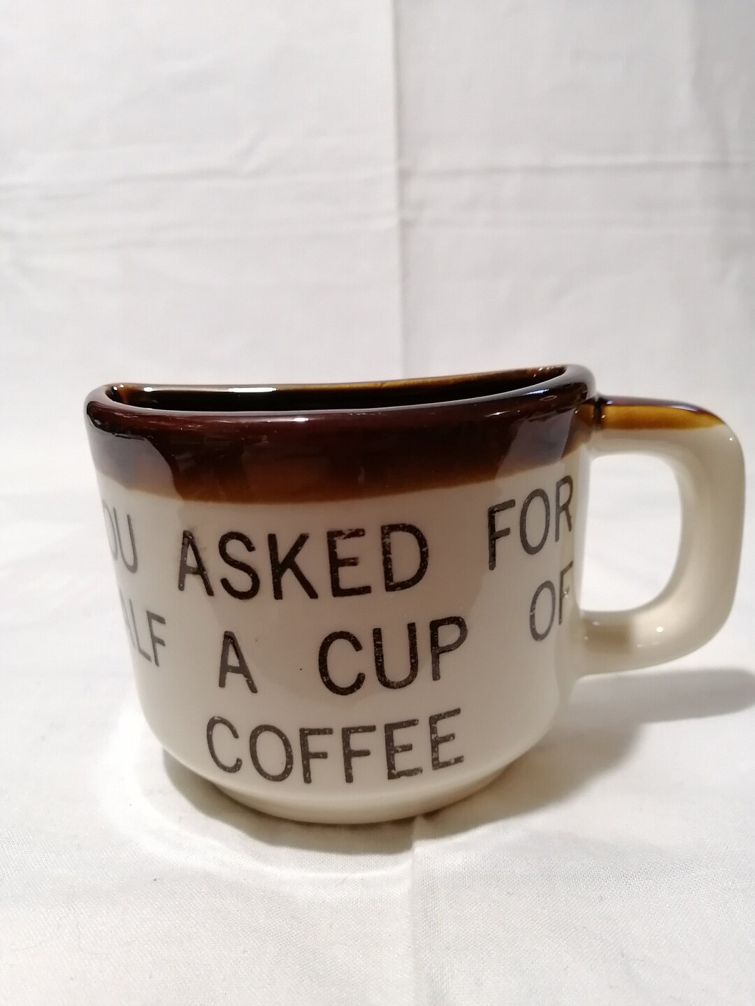 Vintage Funny You Asked for A Half Cup Coffee Mug, Wisconsin Dells Tea ...