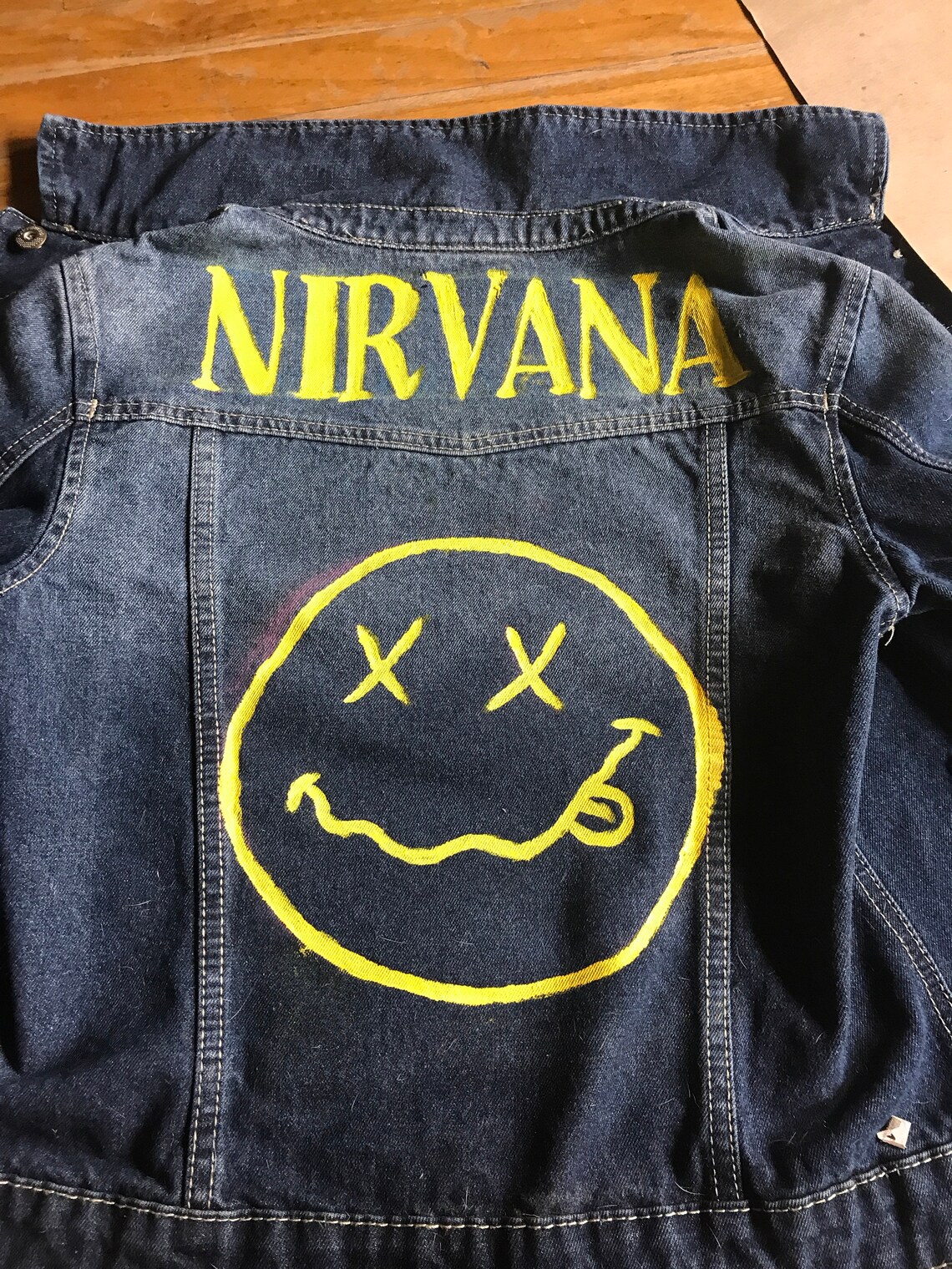 Nirvana Painted Jacket - Etsy