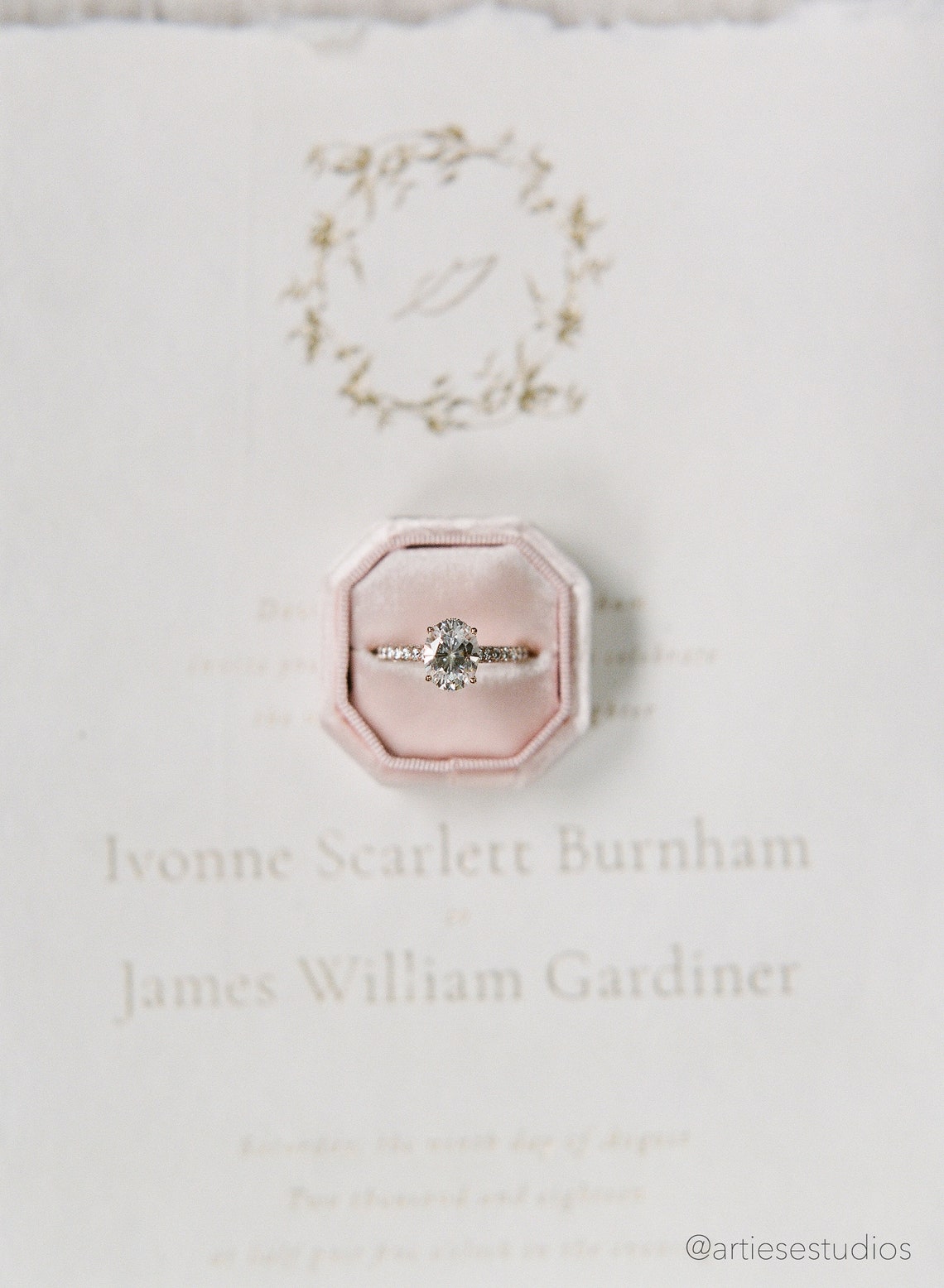 Light Pastel Pink Velvet Ring Box, Proposal Ring Box, Engagement Ring ...