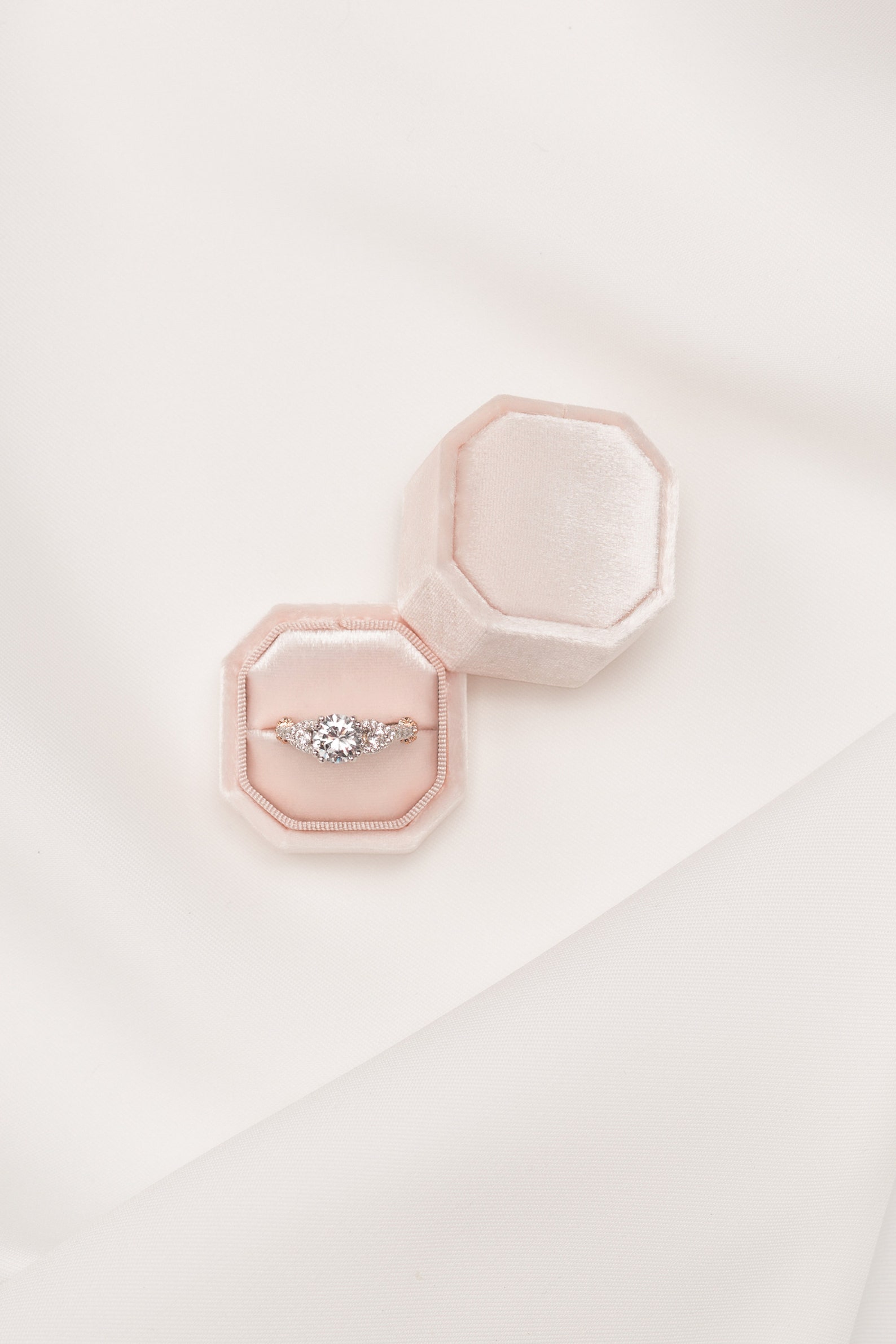 Pink Velvet Ring Box, Proposal Ring Box, Engagement Ring Box, Velvet ...
