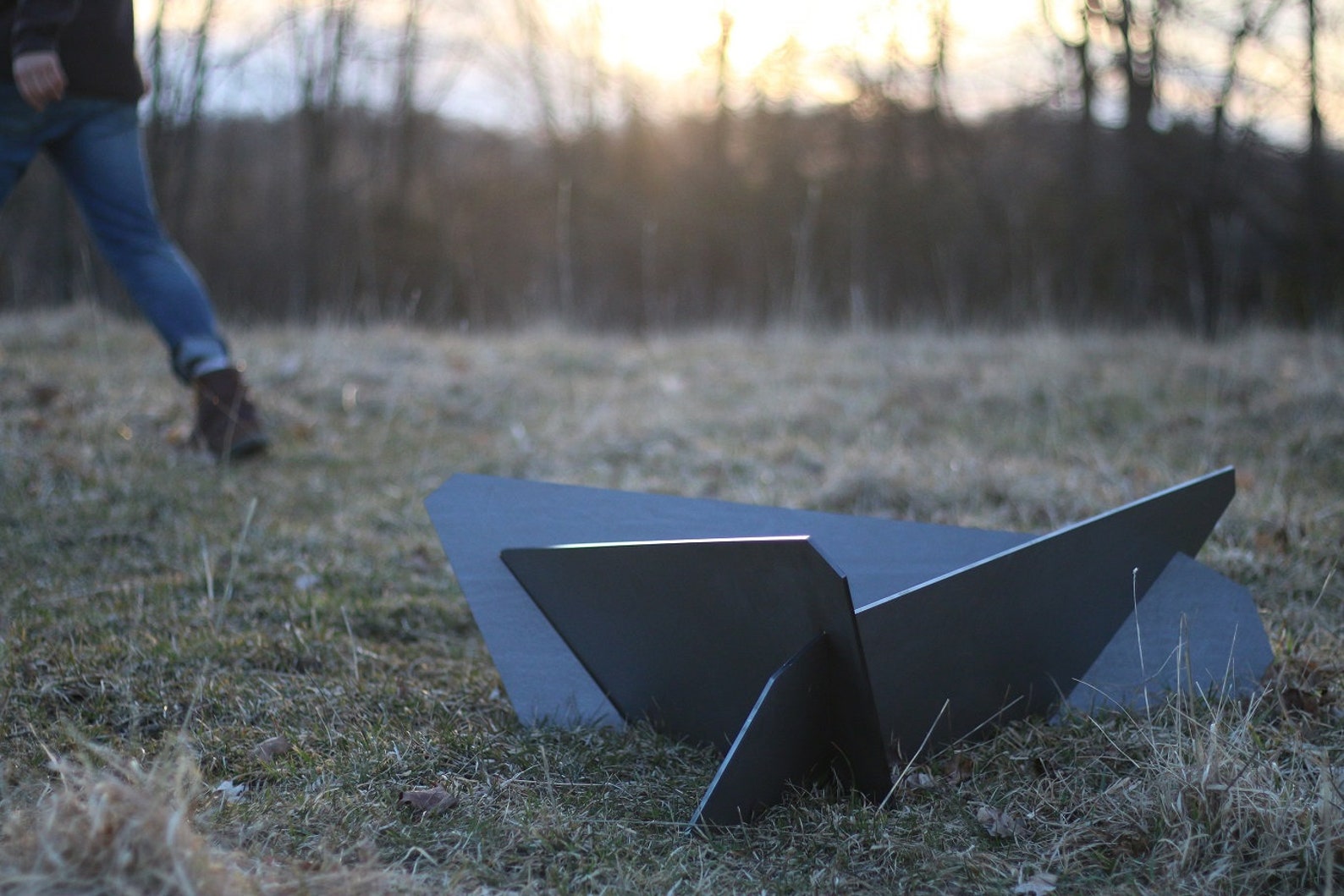 Large Hot Rolled Steel Fire Pit - Etsy