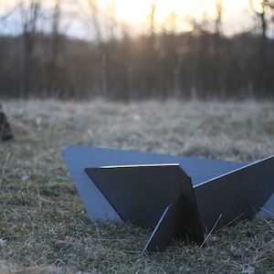 Large Hot Rolled Steel Fire Pit - Etsy