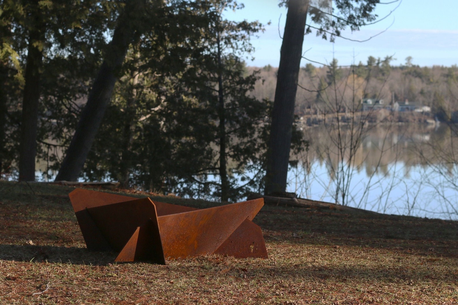 Large Corten Weathering Steel Fire Pit - Etsy