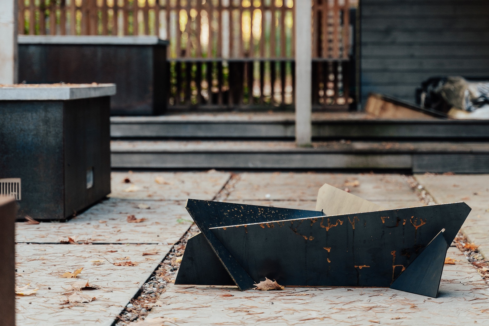 Large Corten Weathering Steel Fire Pit - Etsy