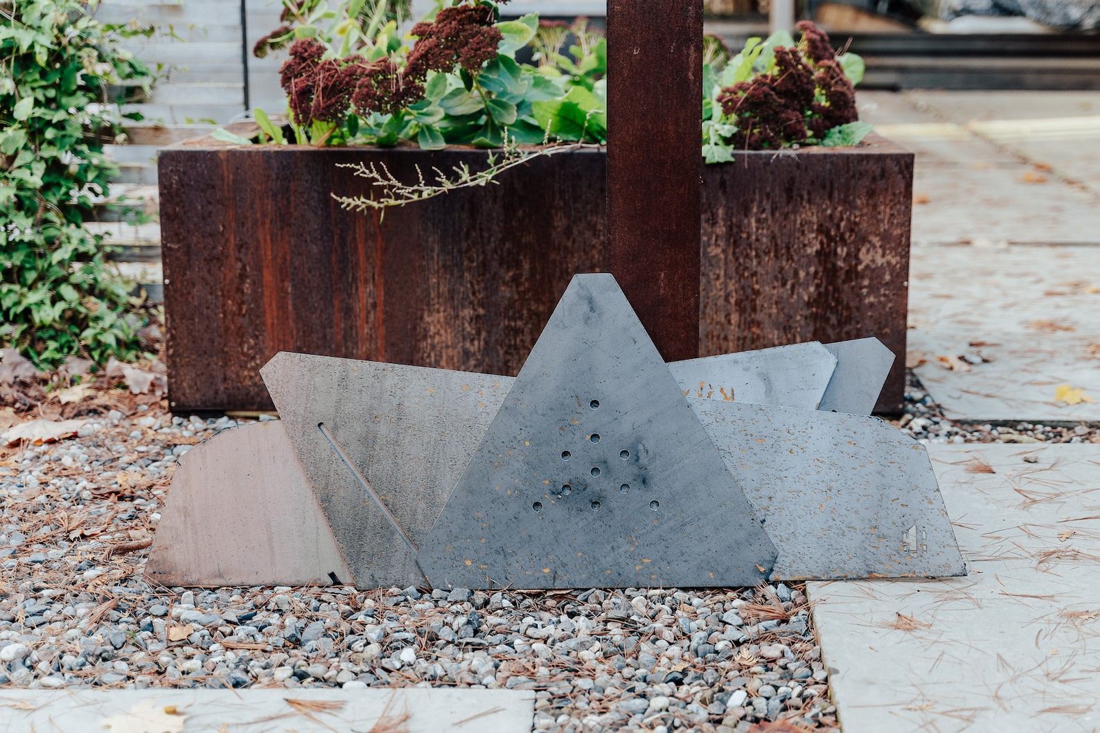 Large Corten Weathering Steel Fire Pit - Etsy