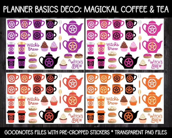 Digital Pagan Planner Stickers Planner Basics Bundle Calendars ...