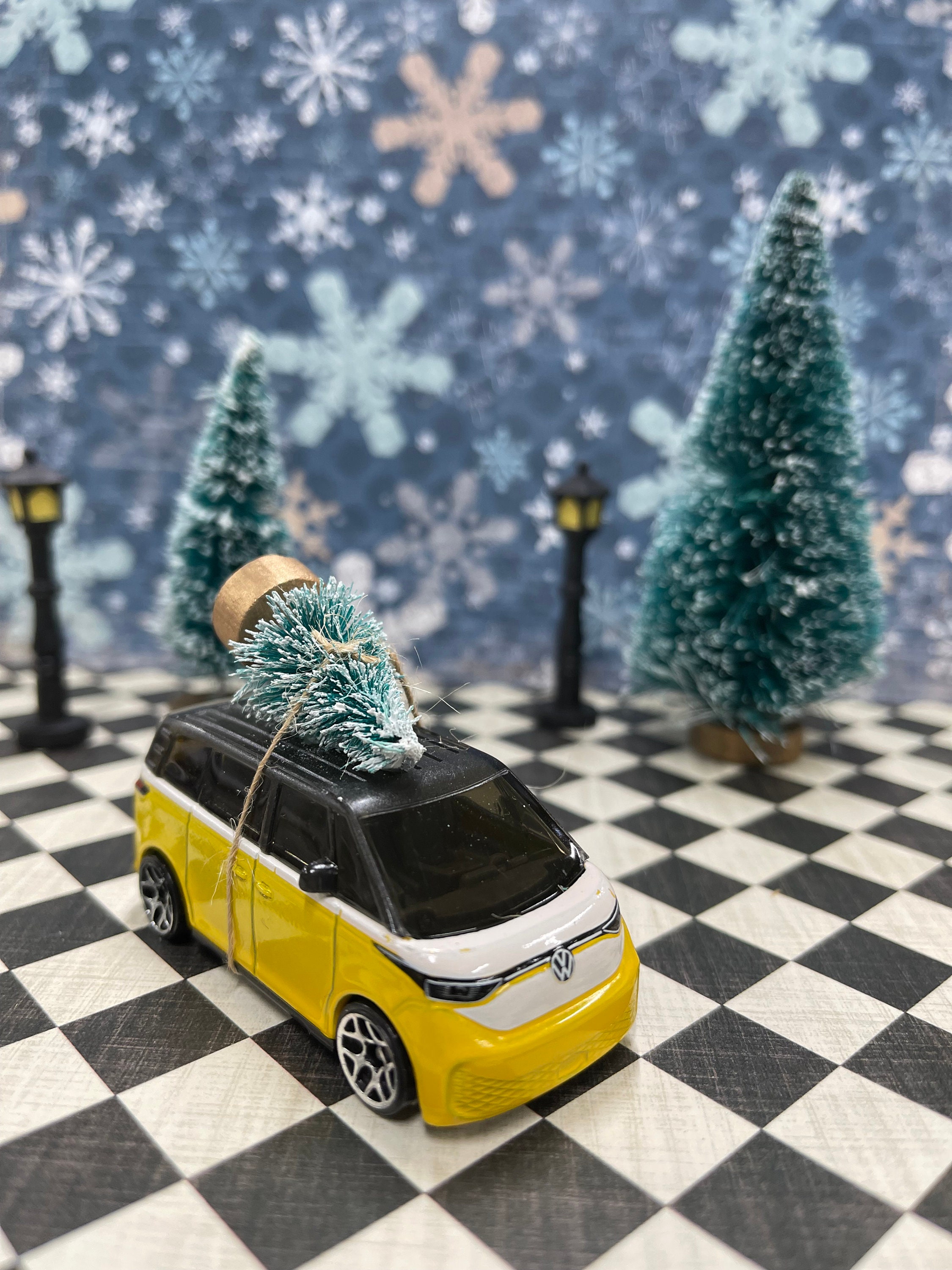 Volkswagen ID Buzz VW Bus Yellow VW Electric Van Car - Etsy
