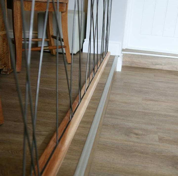 Dividing Rail / Handrail With Interlinking Natural Effect Metal Rods ...