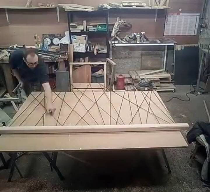 Dividing rail / handrail with interlinking natural effect | Etsy