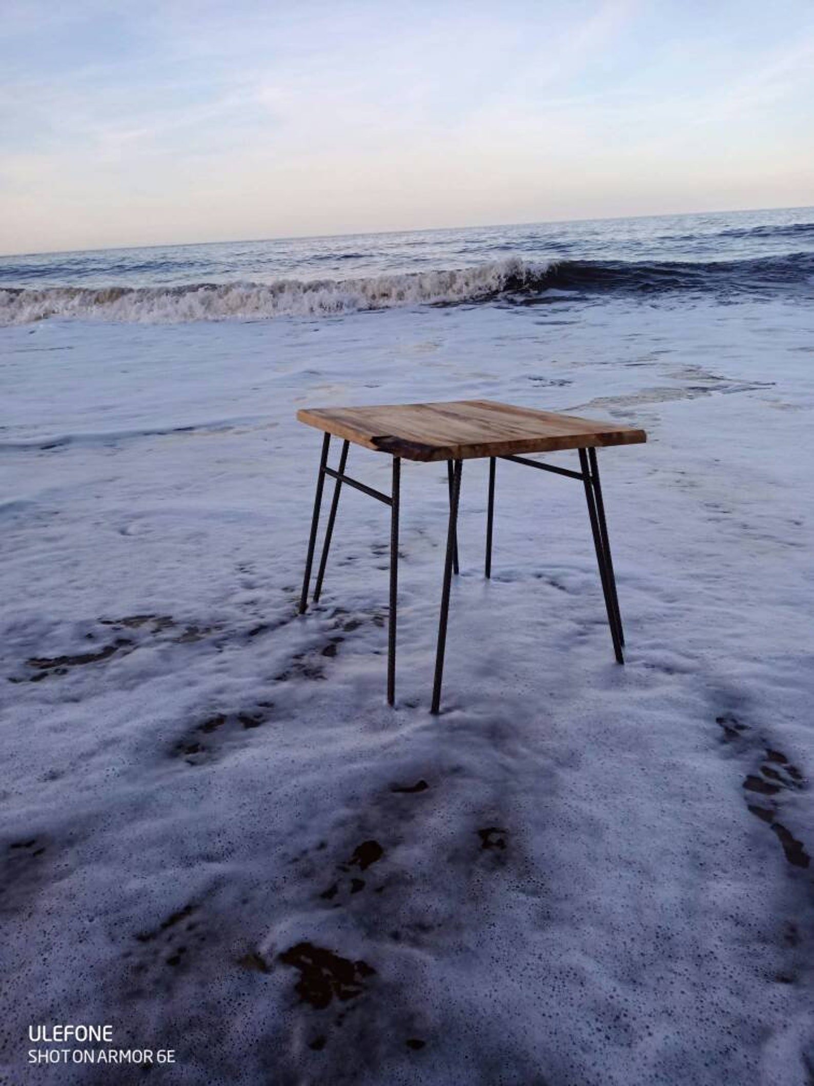 Rustic Milled Driftwood Table With Reclaimed Rebar Legs - Etsy