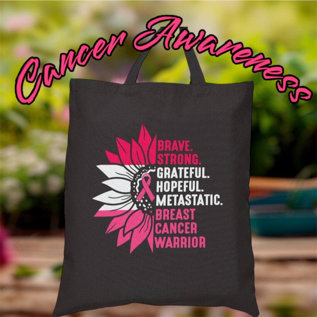 Breast Cancer Tote Bag, Breast Cancer Awarenes, Cancer Support Team ...