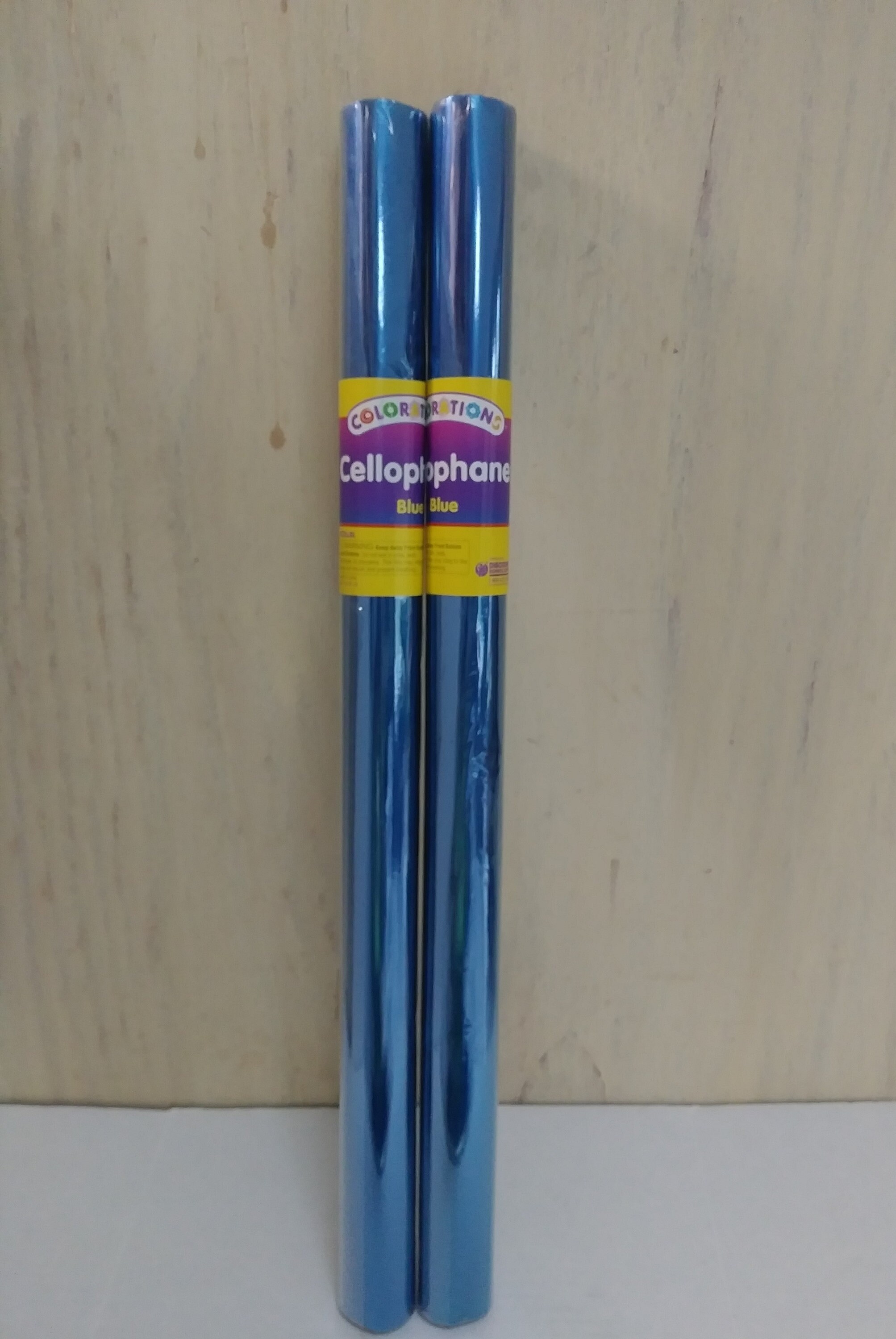 Colorations Cellophane Rolls red, blue, yellow and green //20in X 12.5 ...